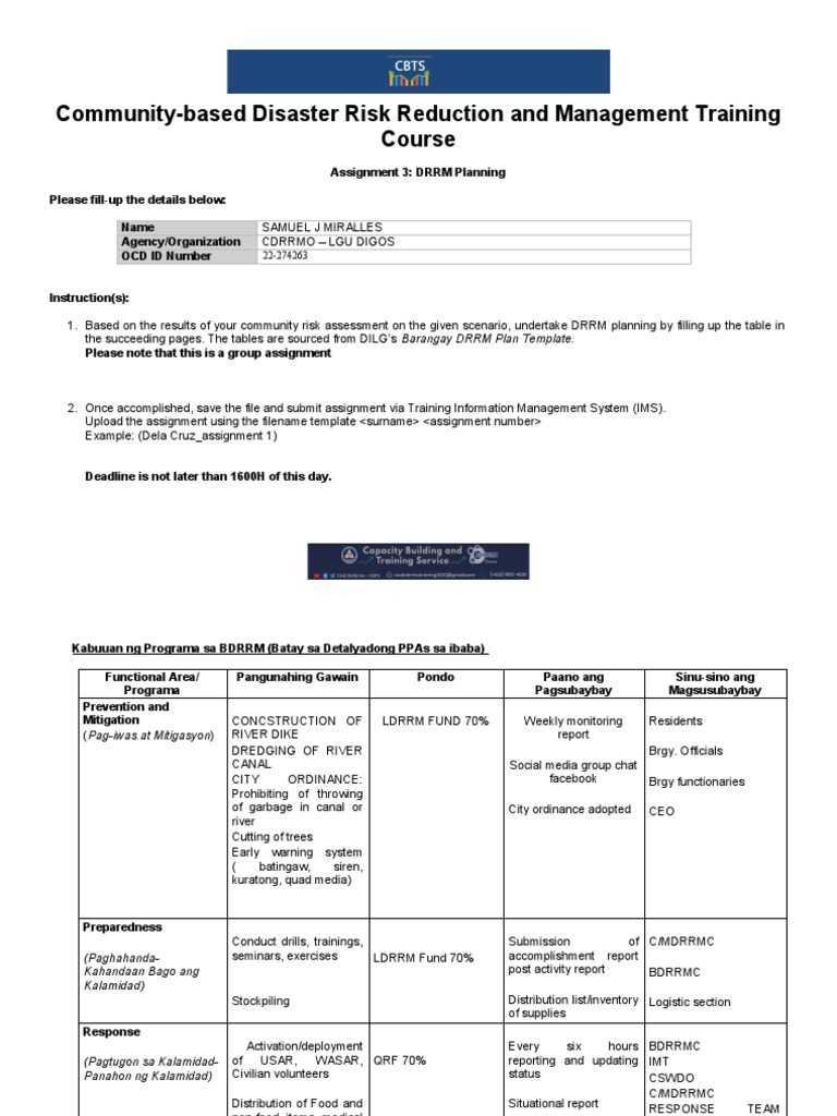 Assignment 3 DRRM Planning - 2021-03-06-11-41-22-Am | PDF | Emergency ...