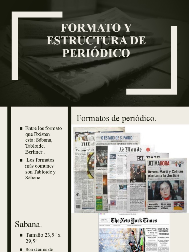 Formato y Estructura de Periódico | PDF
