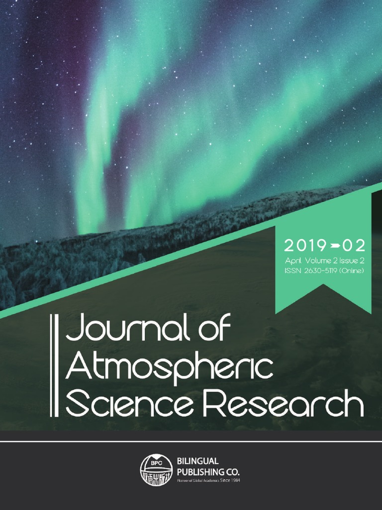 Journal of Atmospheric Science Research - Vol.2, Iss.2 | PDF | Wound ...