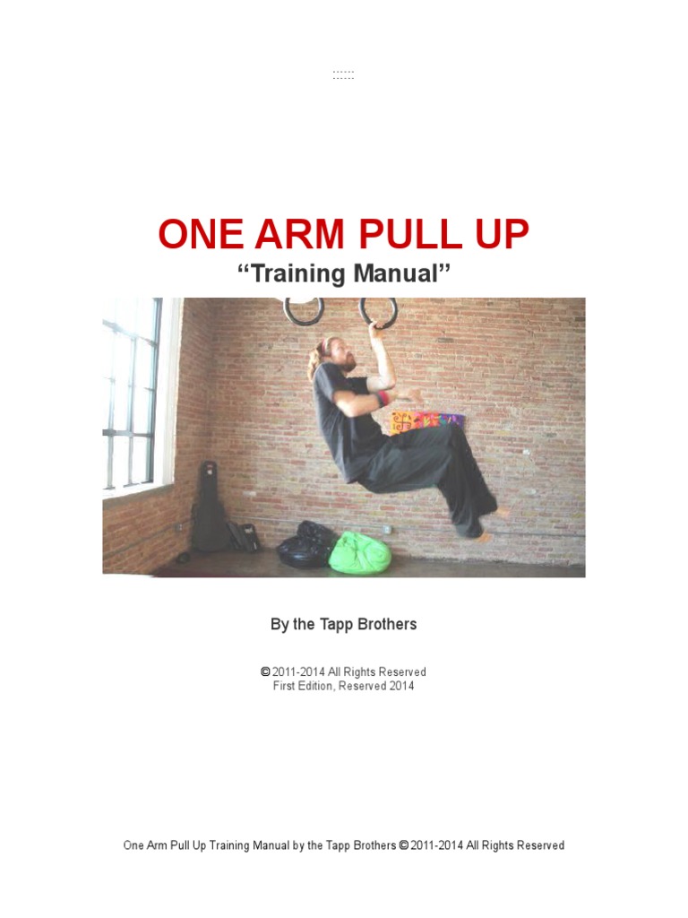 One Arm Pull Up Training Manual Ebwb | PDF | Skeletal Muscle | Physical ...