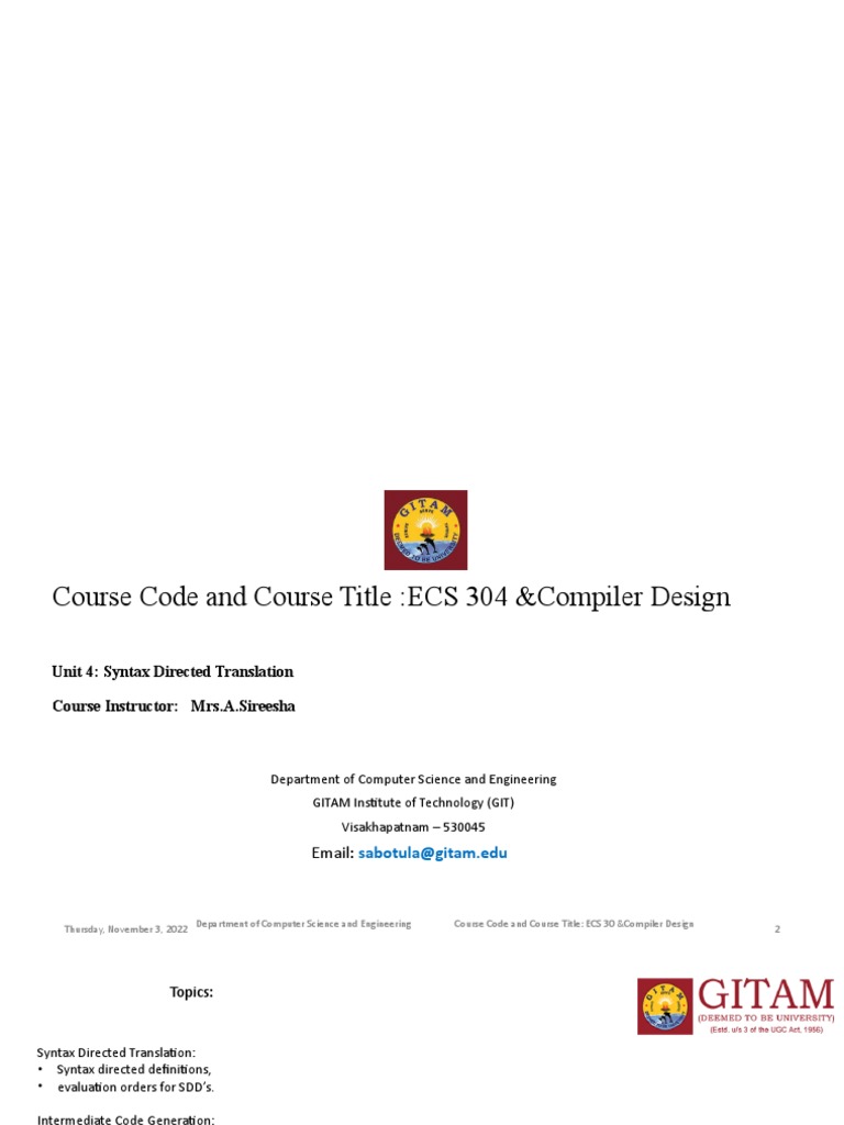 Syntax Directed Translation | PDF | Formalism (Deductive) | Language ...