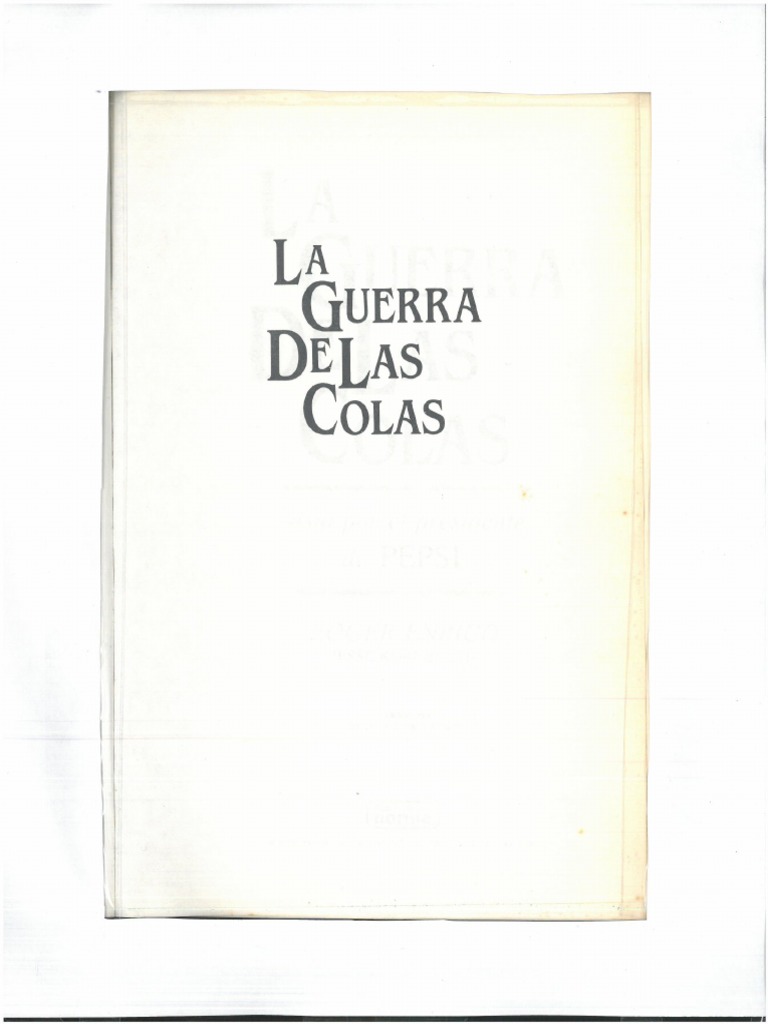 La Guerra de Las Colas | PDF