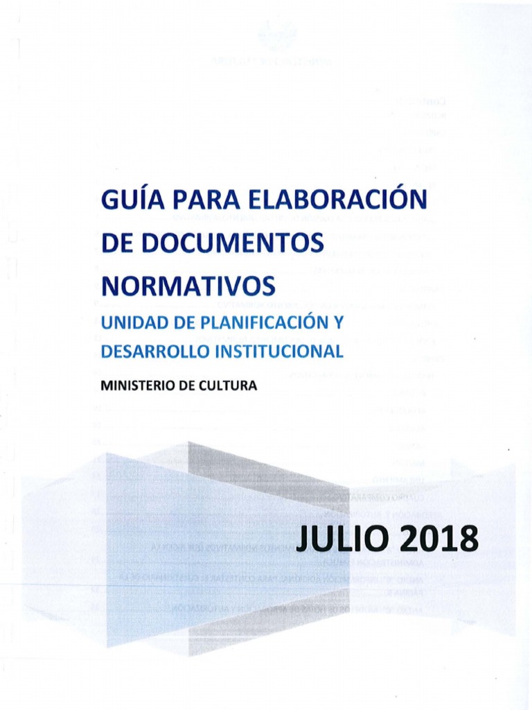 Guia de Elaboracion de Documentos Normativos Ministerio de Cultura 2019 ...