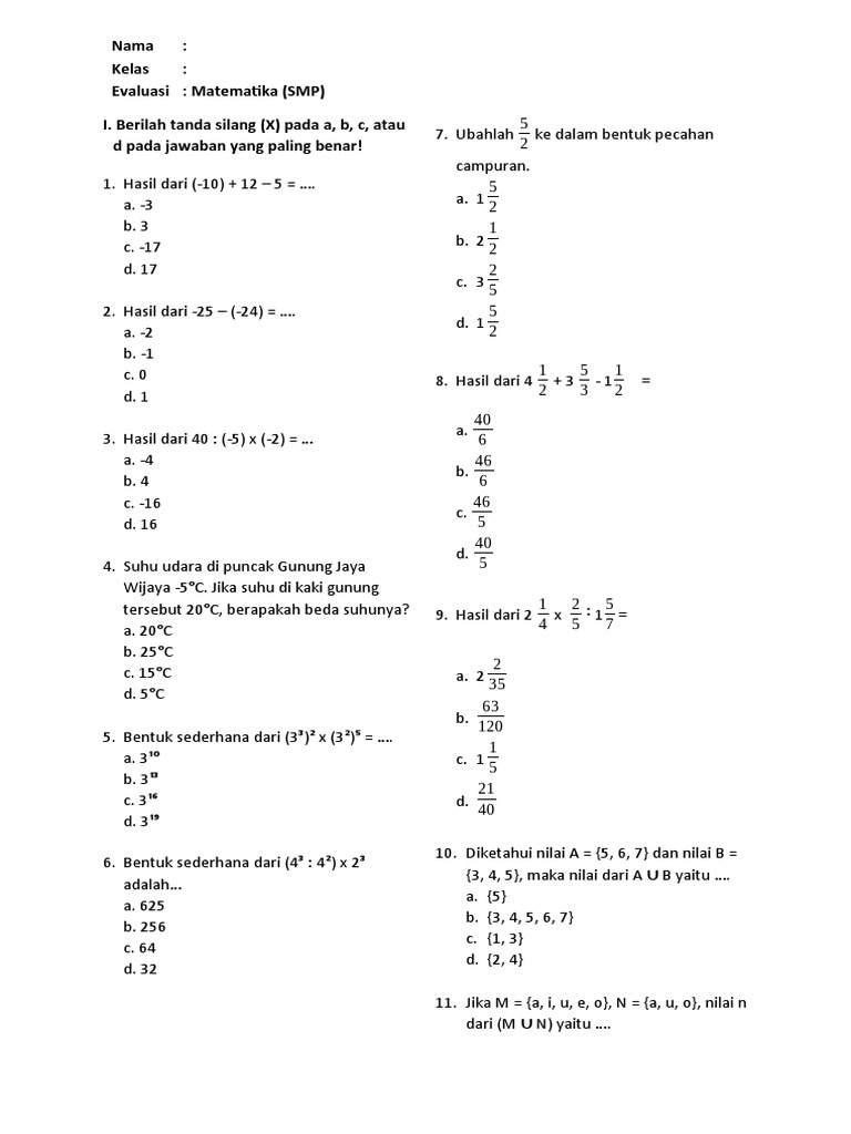 Math SMP | PDF | Metode & Bahan Ajar