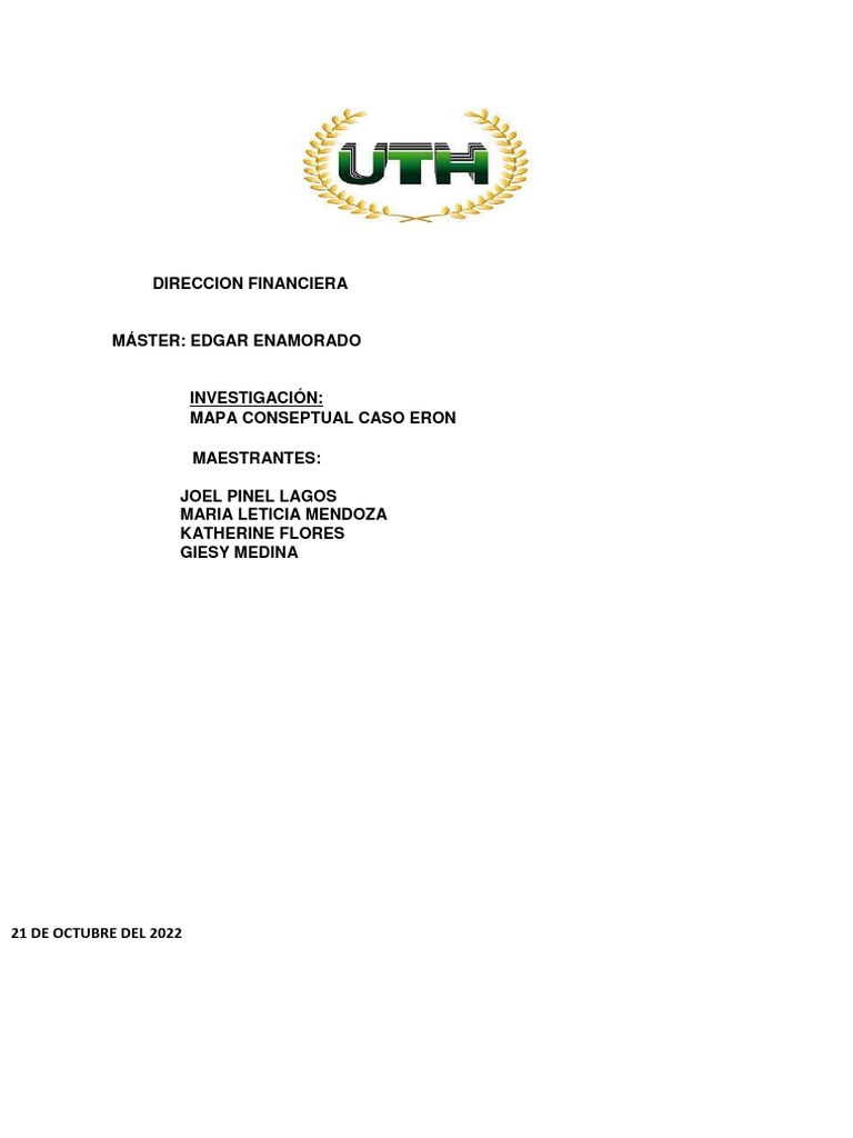 Caso Enron Mind Map | PDF