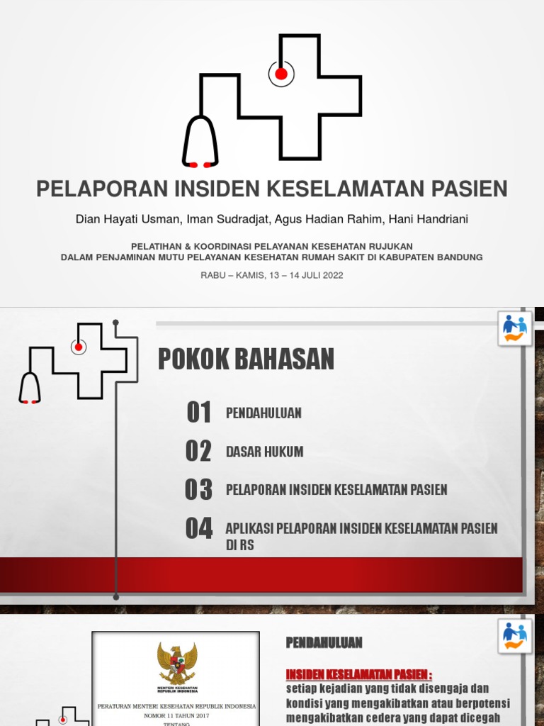 Pelaporan INsiden Keselamatan Pasien - DianHU | PDF