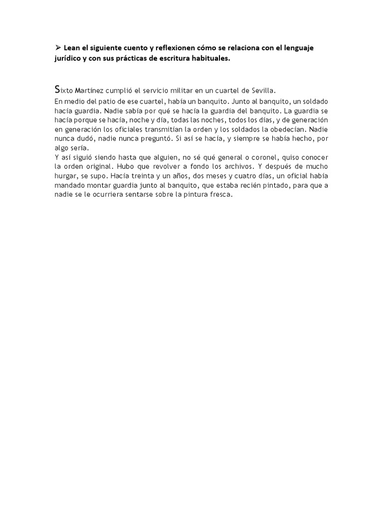 Cuento Breve. Galeano | PDF