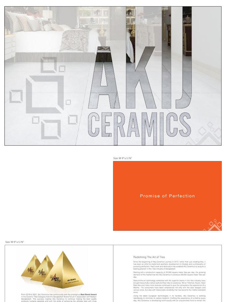 Akij Ceramics Master Brochure | PDF