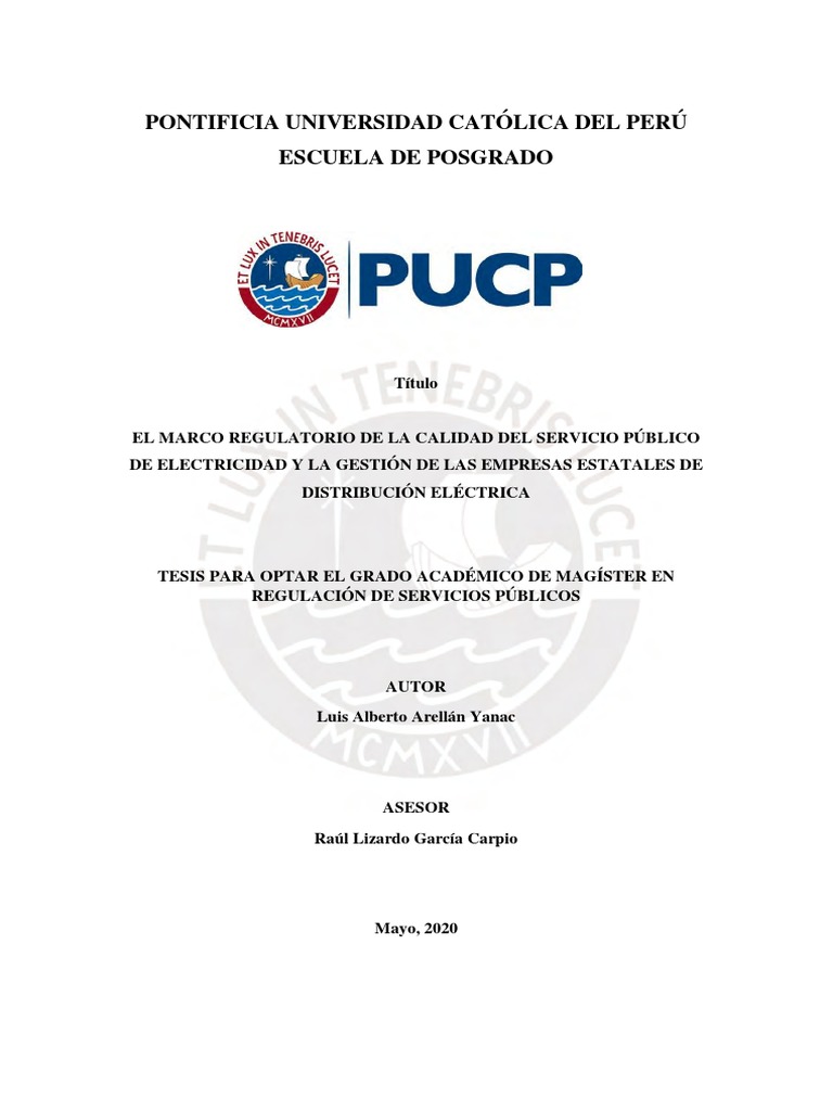 Arellan Yanac Luis Alberto Marco Regulatorio de La Calidad | PDF ...