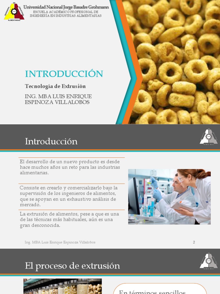 La técnica de extrusión en la industria alimentaria: procesos ...