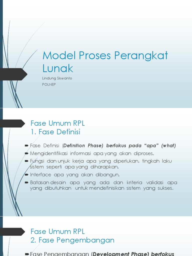 05 Model Proses Perangkat Lunak | PDF