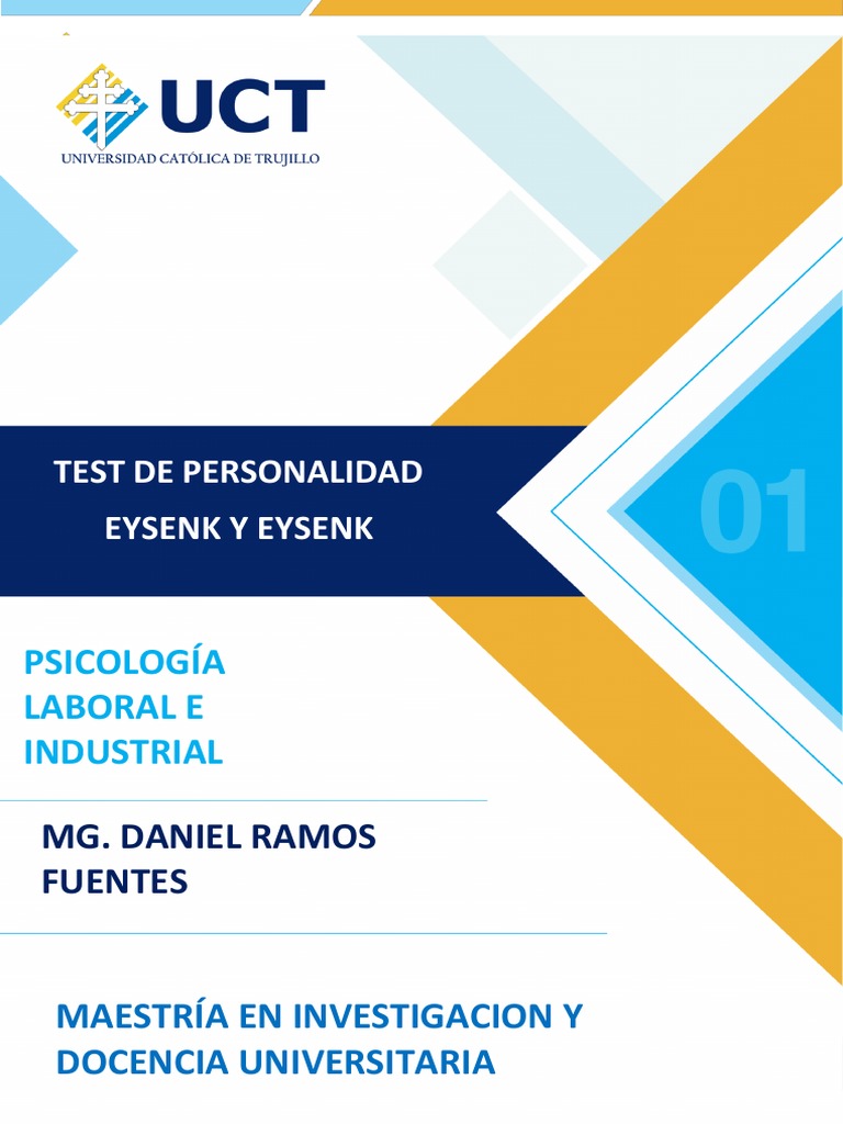 Test de Eysenk - Uct Psicologia 2 | PDF | Conceptos psicologicos ...