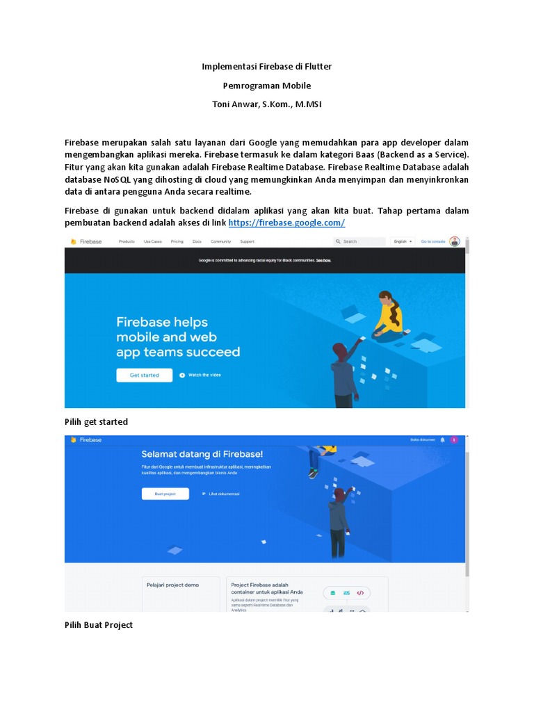 Implementasi Firebase Di Flutter | PDF Implementasi Firebase Di Flutter | PDF