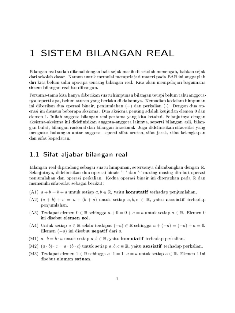 Analisis Bab1 New | PDF