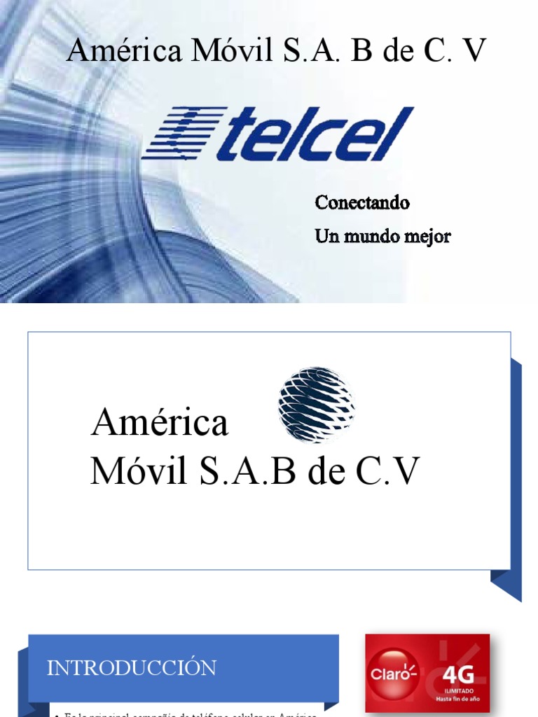 AMERICA MOVIL - Telcel | PDF | 3 G | Teléfonos móviles