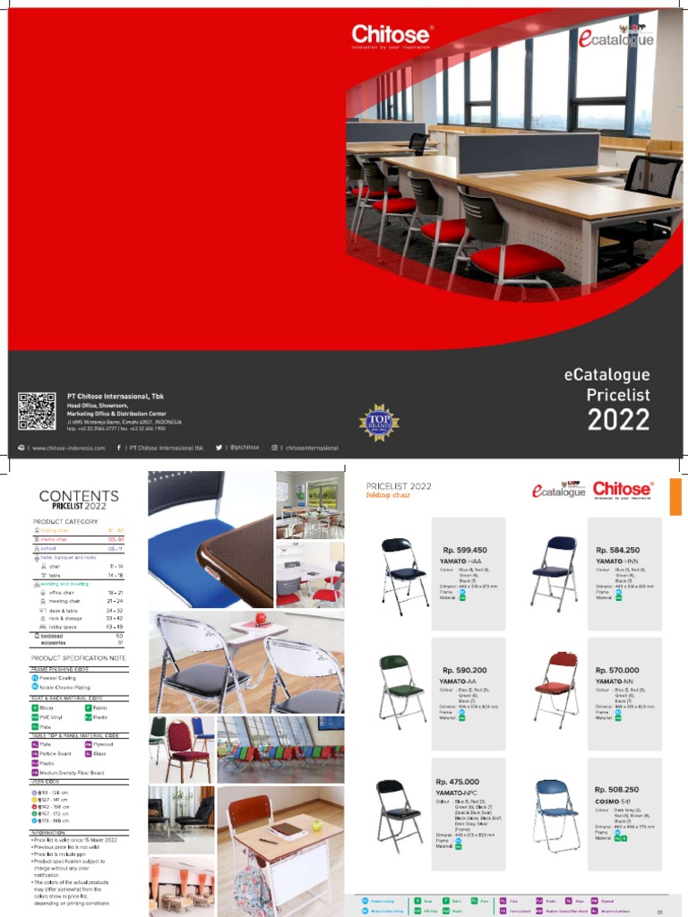 Price List Chitose Ecatalog LKPP 2022 | PDF