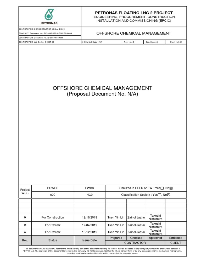 S-000-1654-020 Offshore Chemical Management Procedure | PDF | Dangerous ...