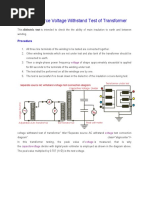 Magnetic Balance and Magnetising Excitation Current Test A Effective ...
