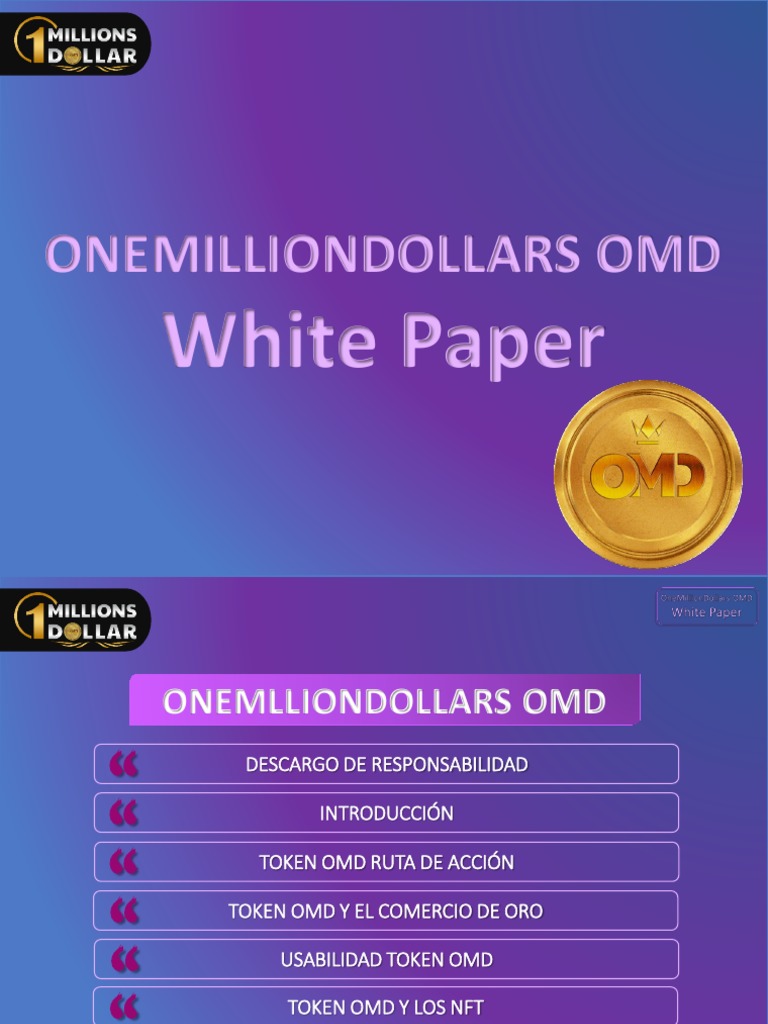 OMD WhitePaper Spanish | PDF | Residuos | Criptomoneda