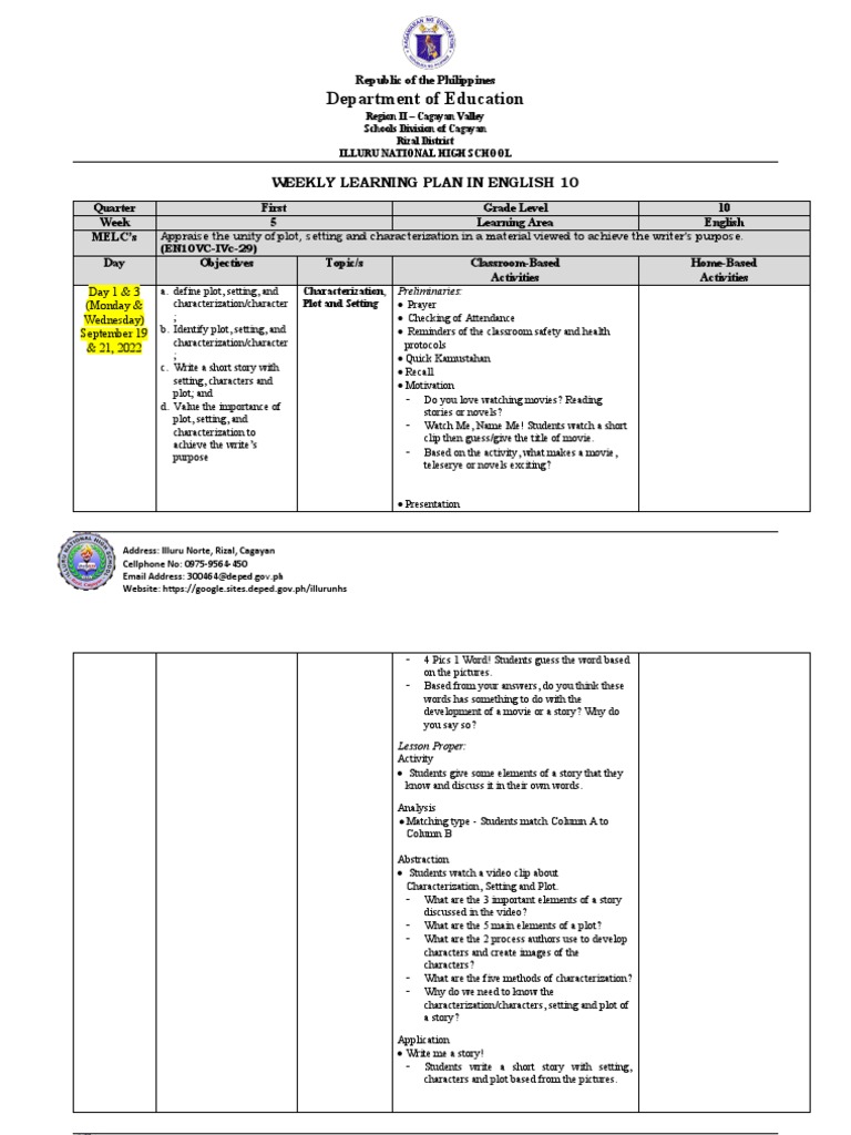 English 10 - Quarter 1 - Module 3 - Week 3 | PDF