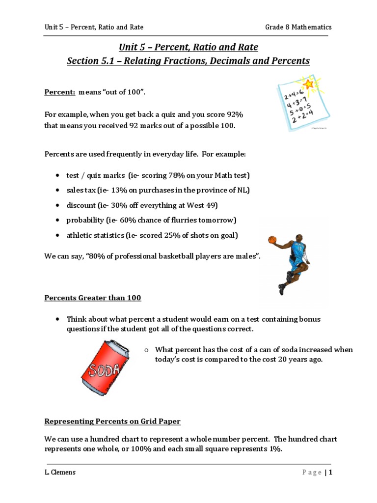 Grade 8 Ratio Journal | Download Free PDF | Percentage | Arithmetic