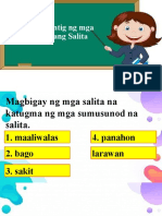 Babasahin Pantig I | PDF