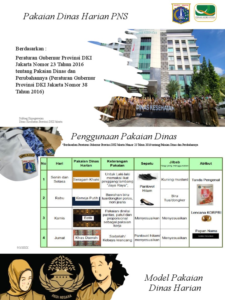 Pakaian Dinas Harian Dinkes | PDF