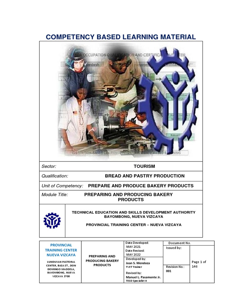 UC1 Prepare and Produce Bakery Products CBLM | PDF | Baking | Breads UC1 Prepare and Produce Bakery Products CBLM | PDF | Baking | Breads
