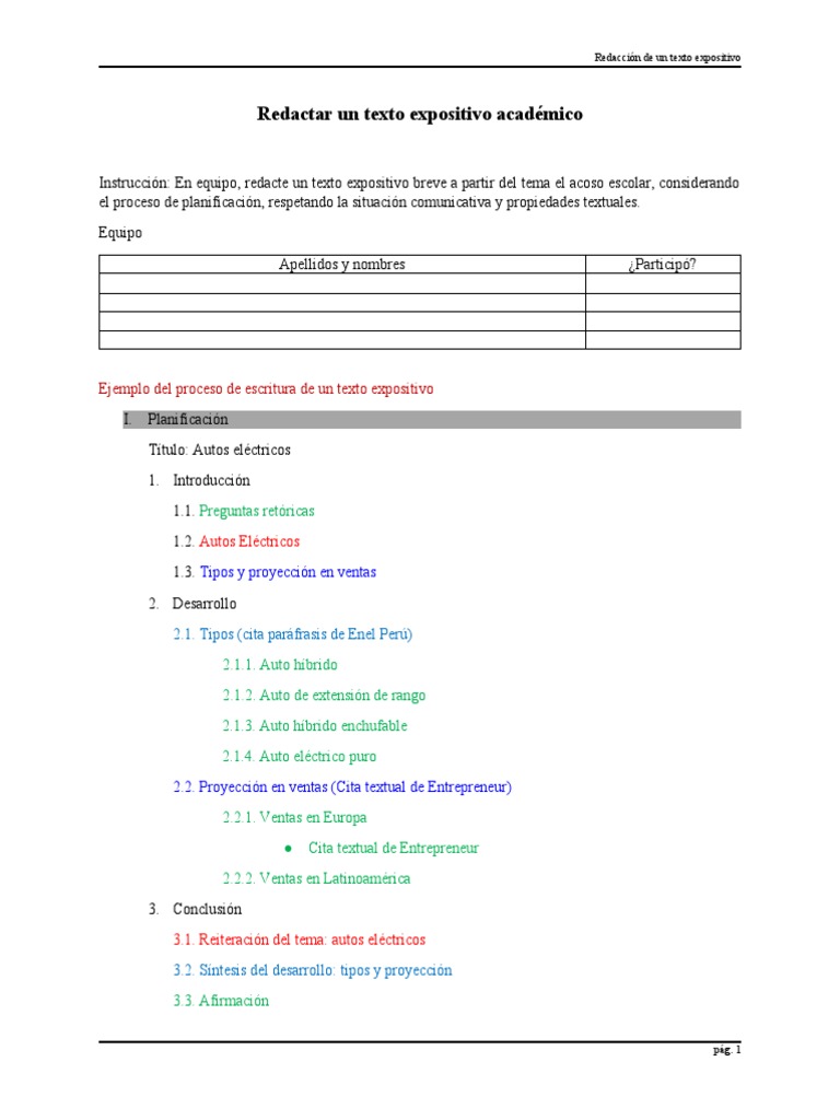Texto expositivo acadÃ©mico | PDF | Coche | Coche eléctrico
