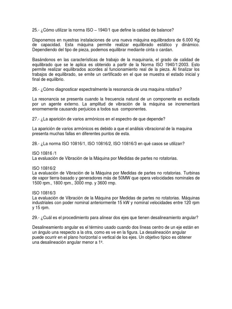 Preguntas de Mtto Parte 3 | PDF | Rodamiento (Mecánico) | Ultrasonido