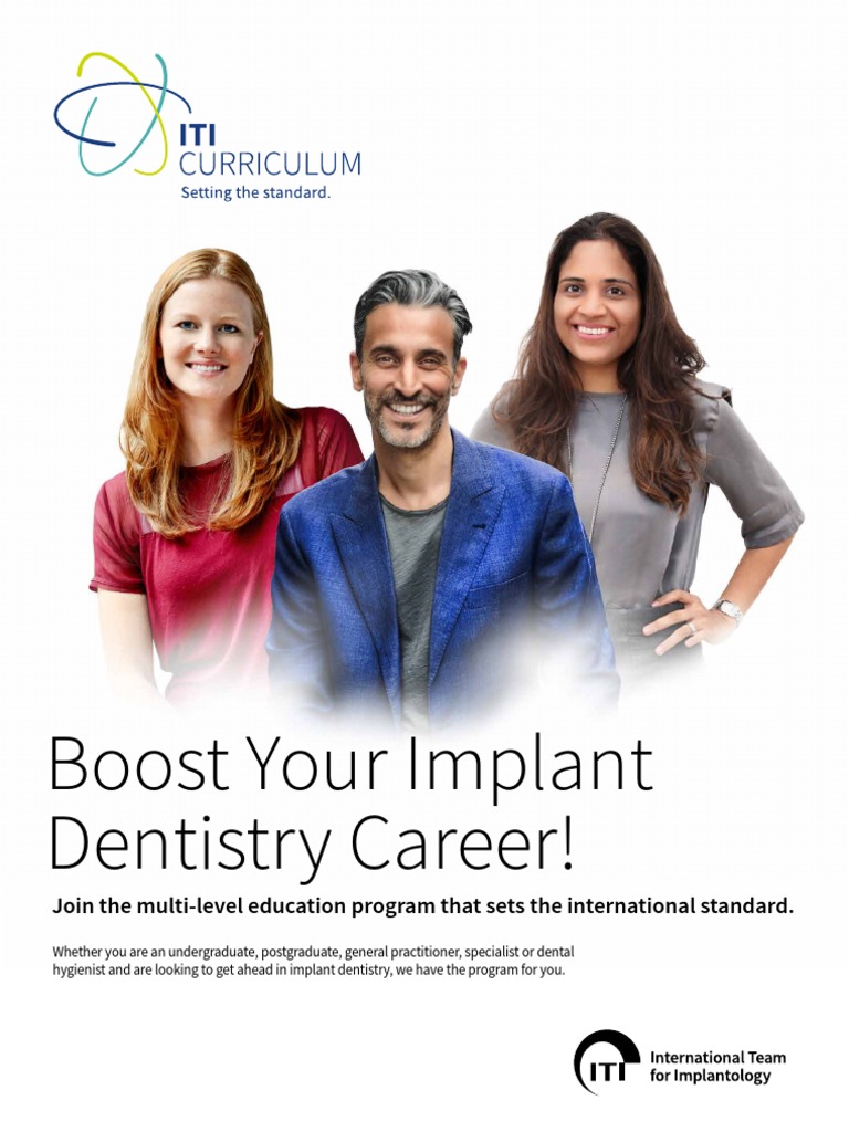 ITI Curriculum - Full Brochure | PDF | Dental Implant | Dentistry