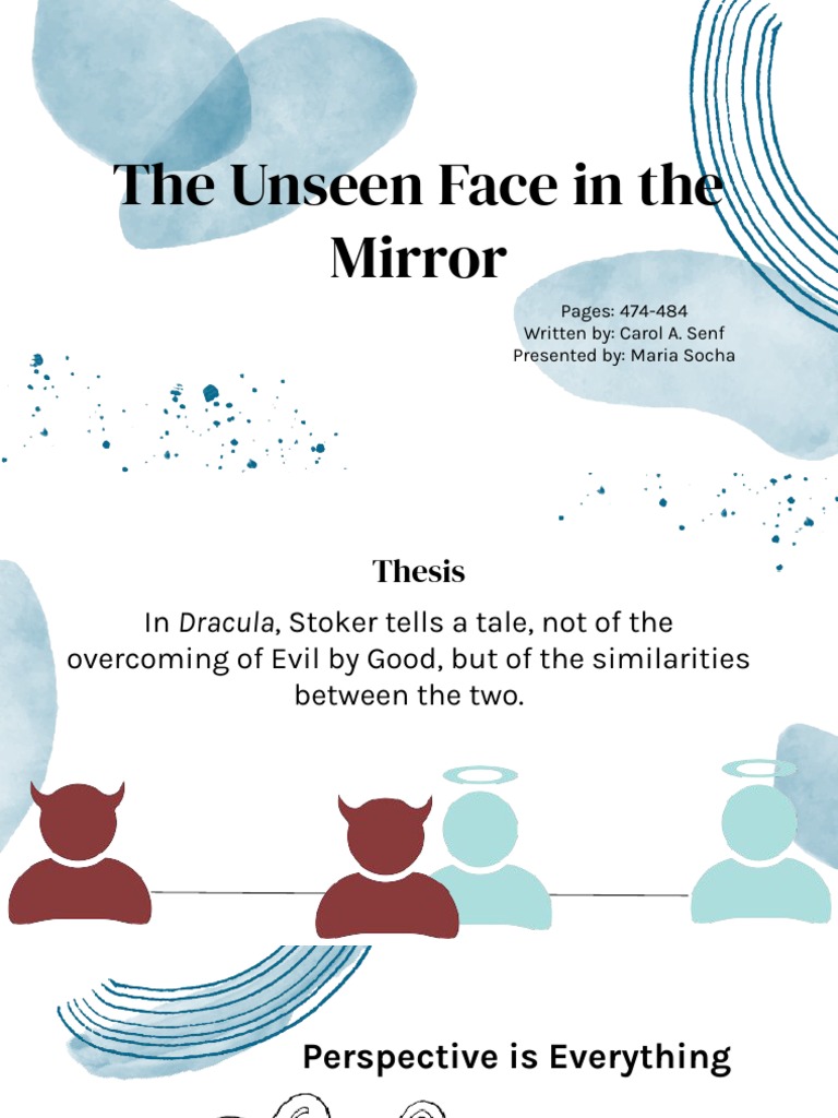 Dracula Presentation The Unseen Face in The Mirror | PDF