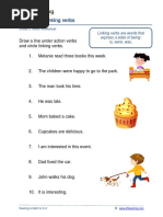 Grade 2 Action and Linking Verbs Worksheet | PDF
