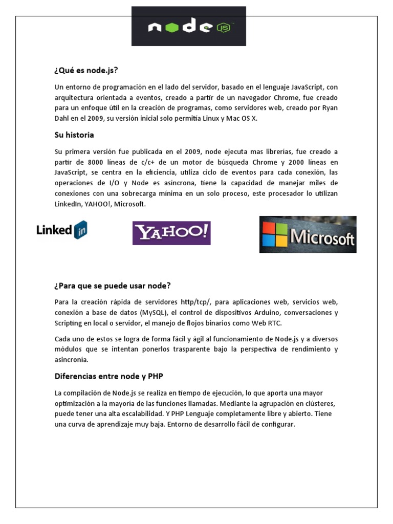 Node Js | PDF | Red mundial | Internet y web