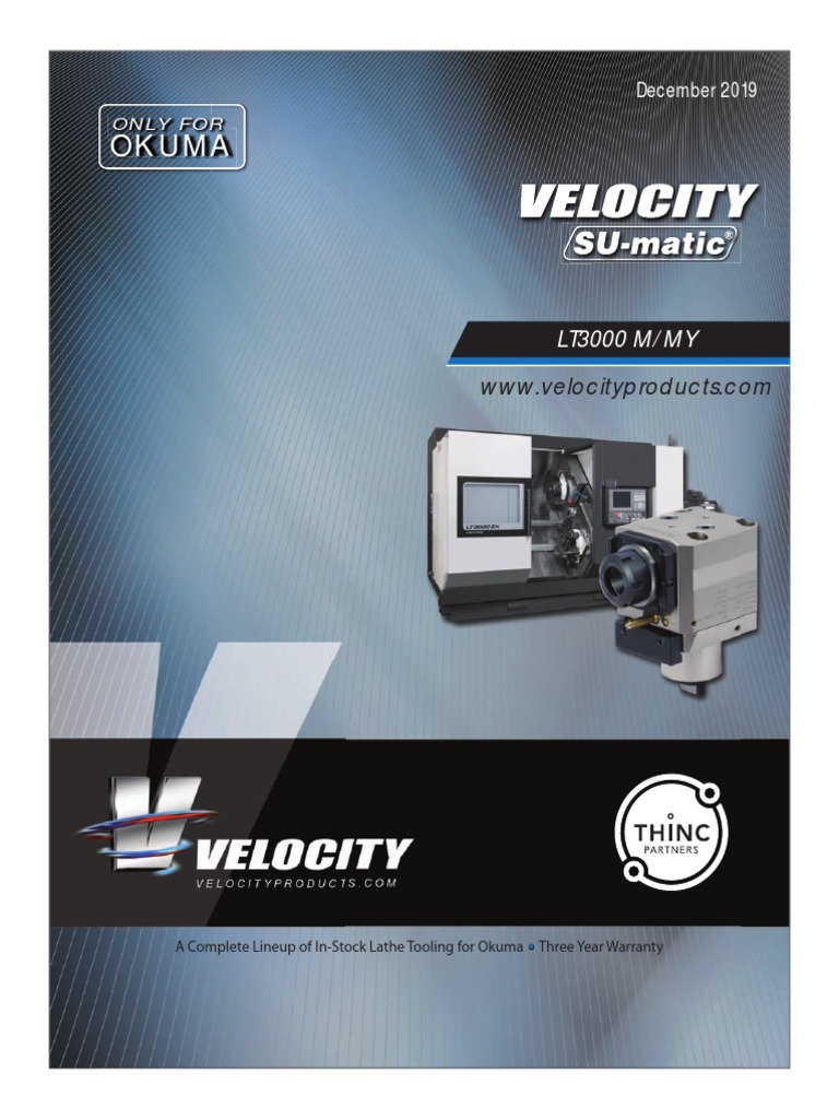 Velocity SU-matic Okuma LT3000 | PDF | Machine Tool | Drill