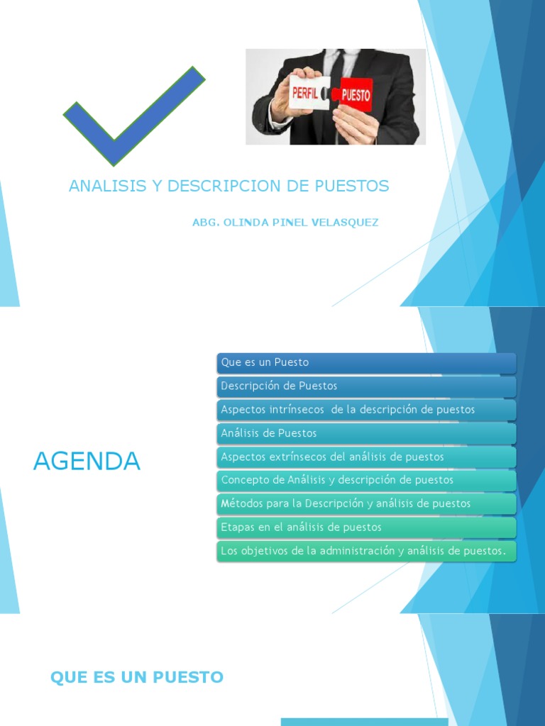 Analisis y Descripcion de Puestos | PDF | Cuestionario