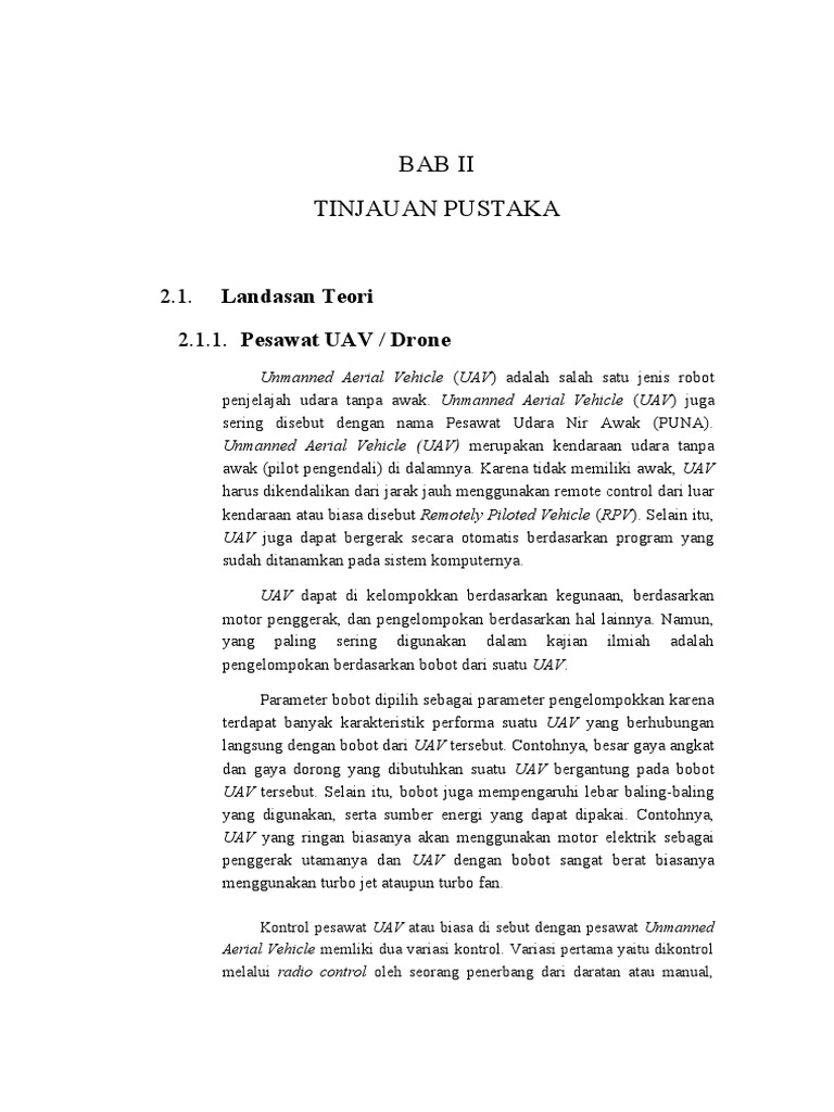 Panduan Lengkap UAV: Teori dan Desain | PDF