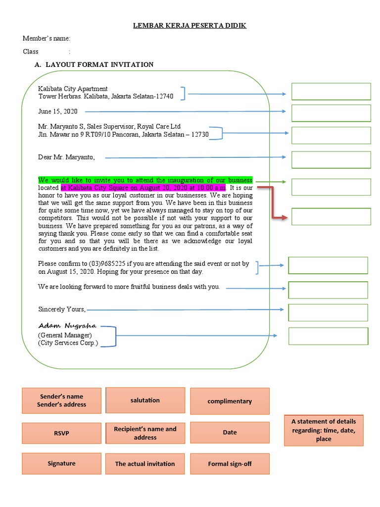 LKPD Invitation Letter | PDF