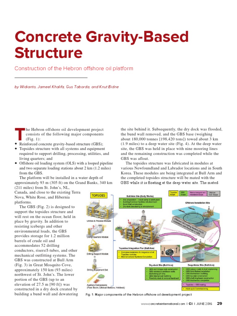 Concrete Gravity-Based Structure | PDF | Concrete | Pipe (Fluid Conveyance)