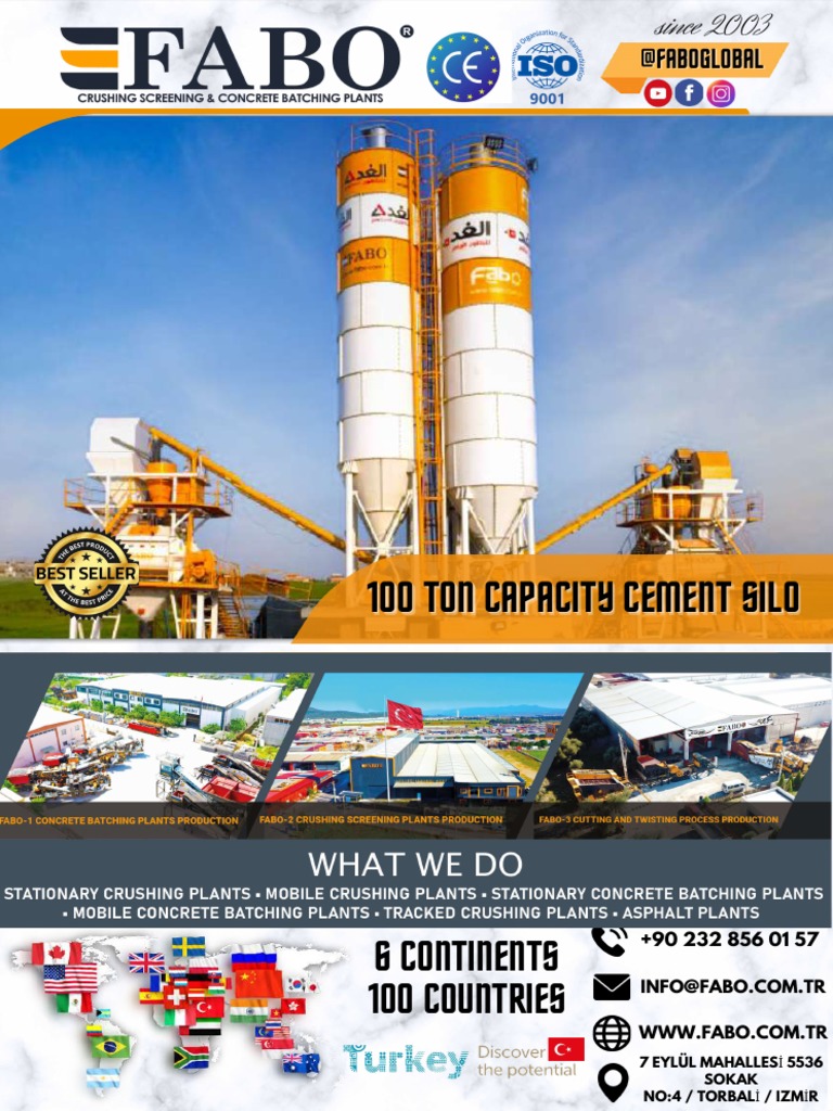 100 Ton Capacity Cement Silo | PDF