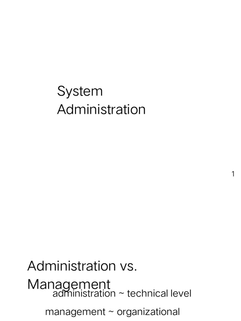 System Admin Basics | Download Free PDF | System | System Administrator