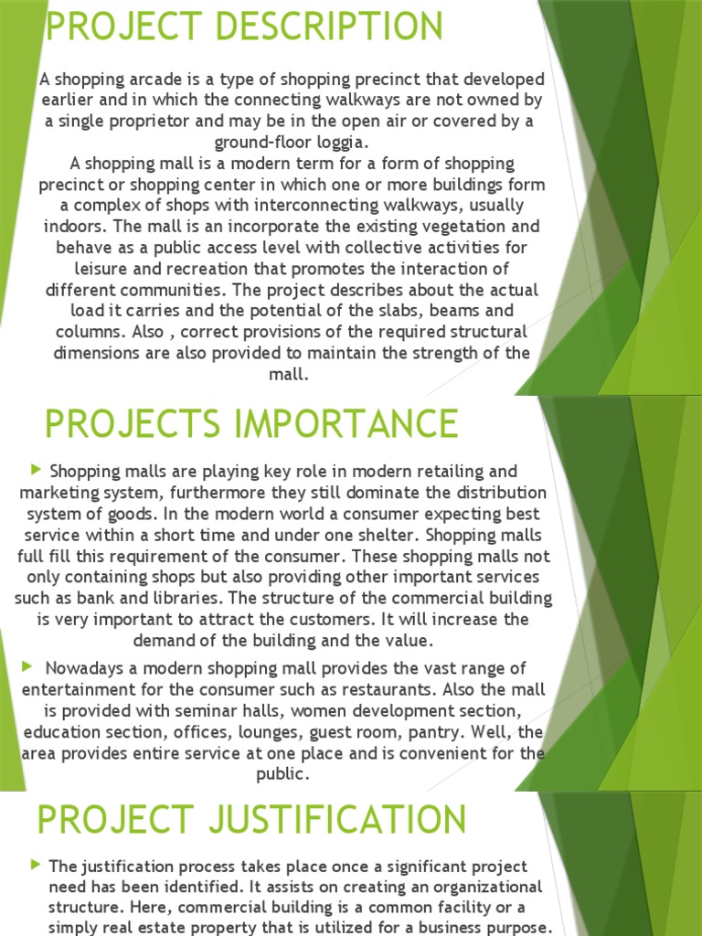 Project Description | PDF | Retail | Shopping Mall