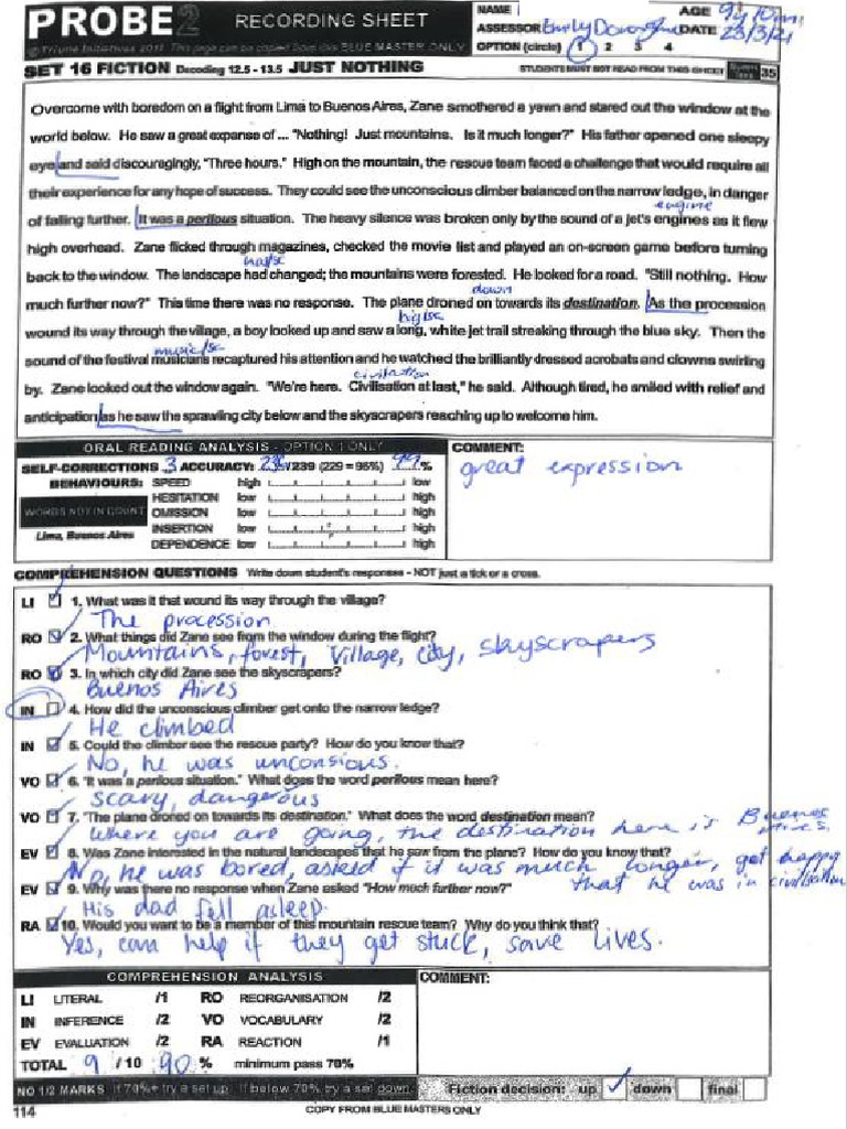 Reading Benchmarks | PDF