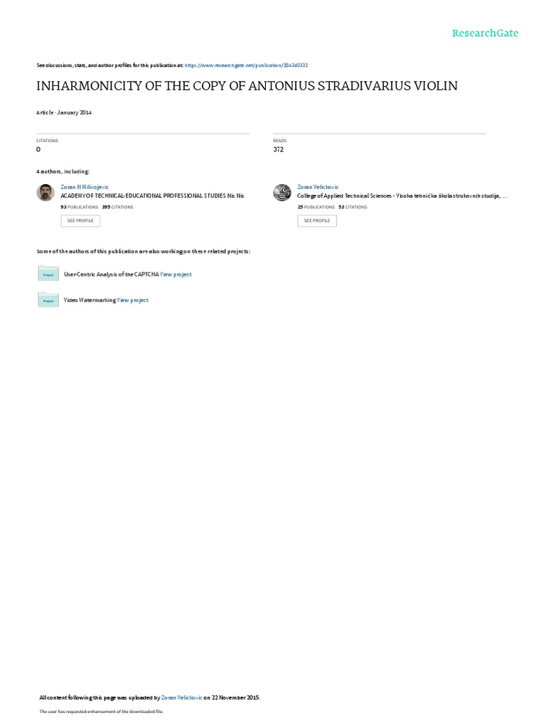 ETF Stradivarius | Download Free PDF | Harmonic | Spectral Density