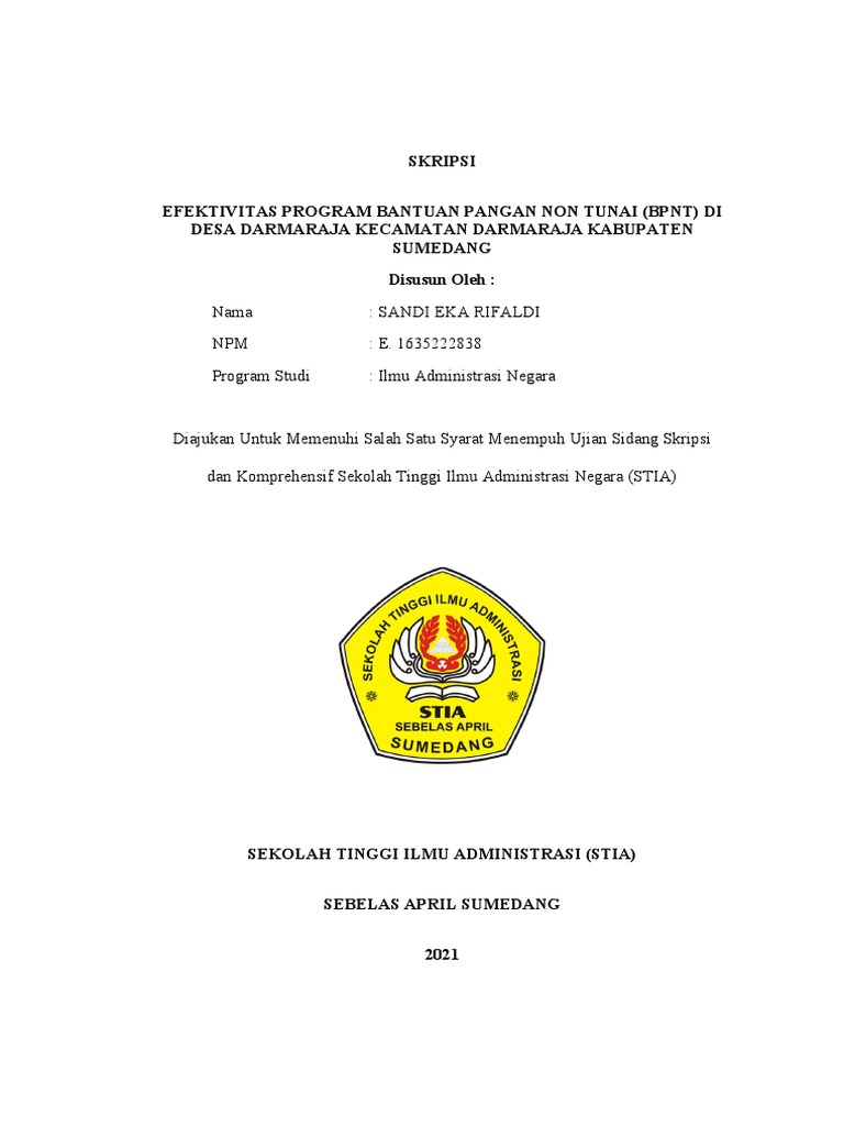 Skripsi Sandi Eka | PDF