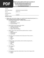 Soal Agama Kristen Kelas 6 | PDF