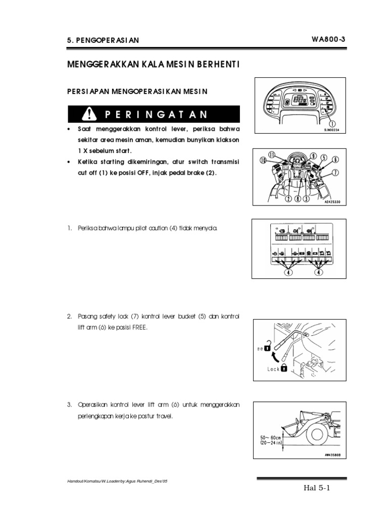 Pengoperasian Loader WA800-3 | PDF