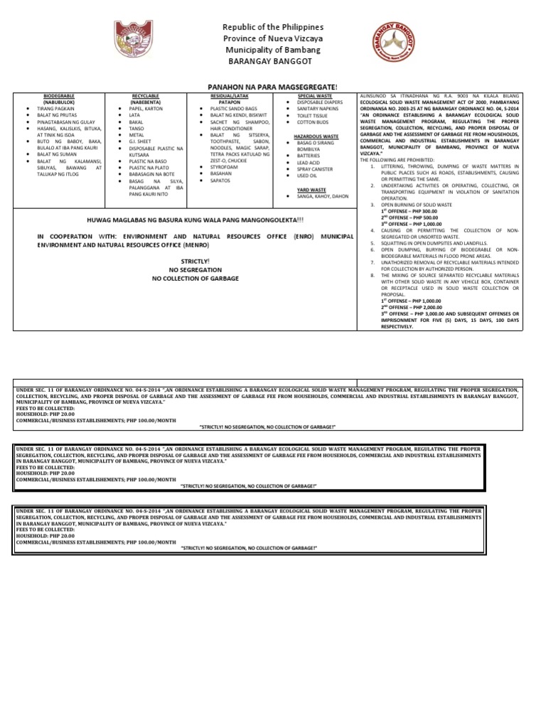 SWM Iec | PDF | Municipal Solid Waste | Waste Management