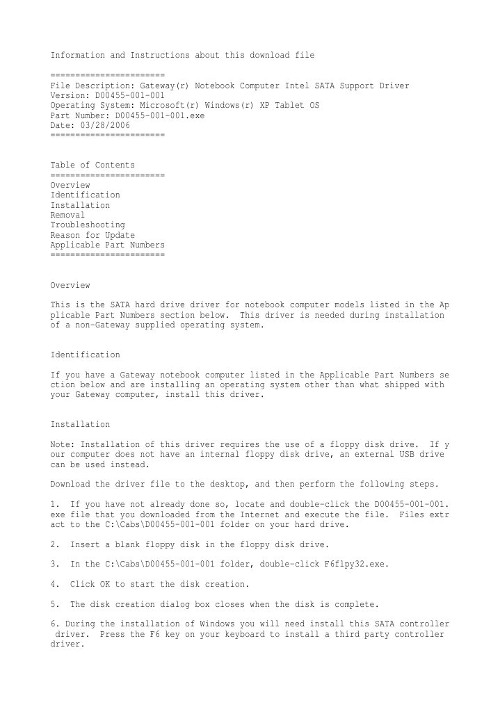 D00455-001-001 Readme GW Uk | PDF | Installation (Computer Programs) | Microsoft Windows