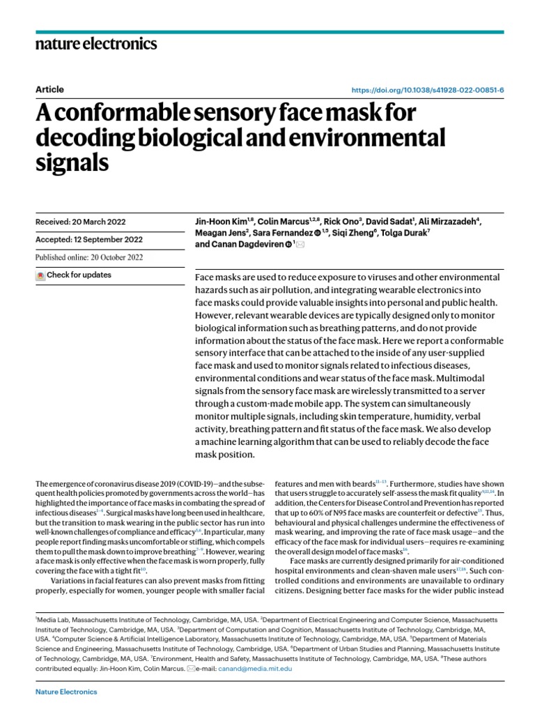 About Face Mask | PDF